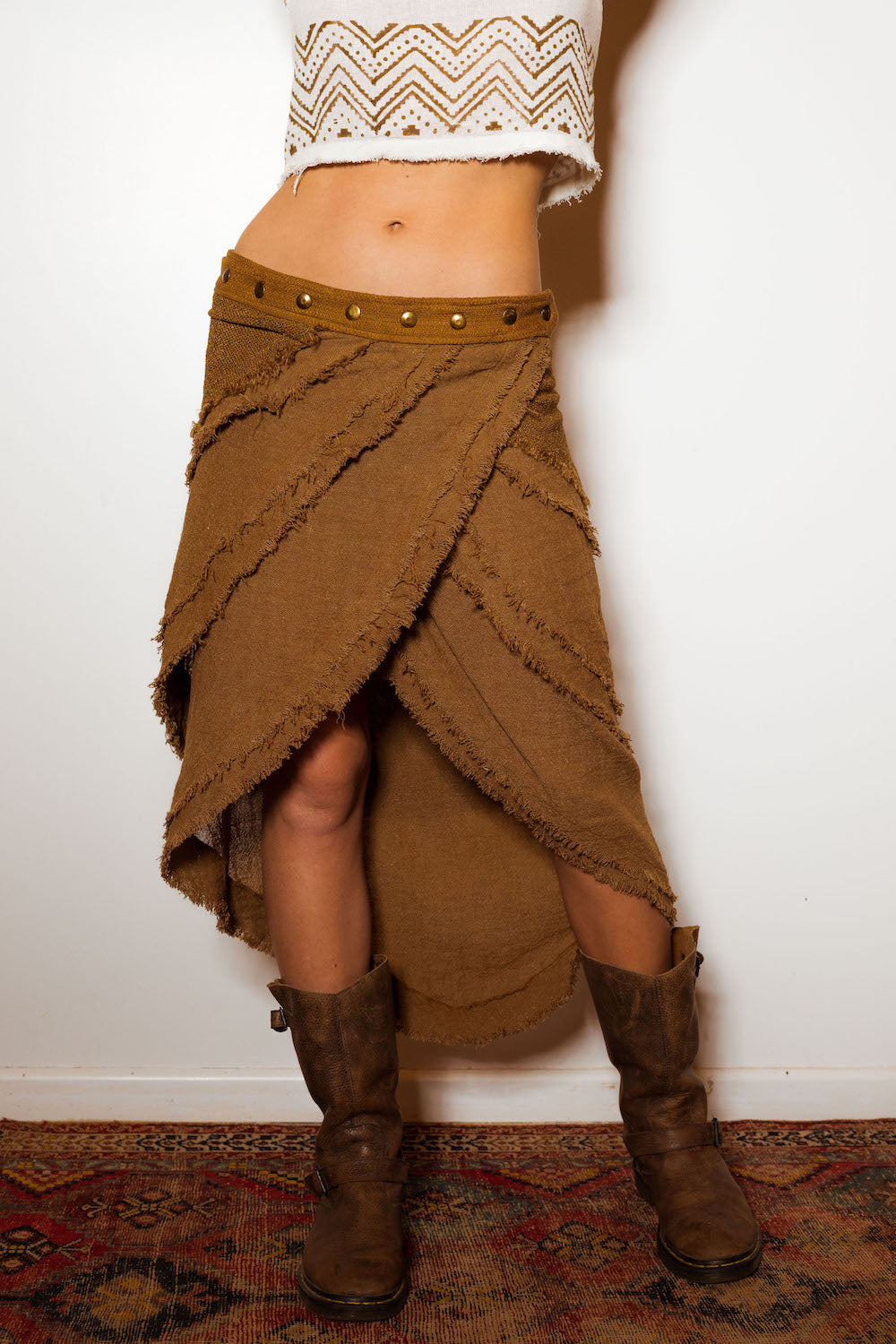 Palo Santo Skirt Rmx Mauve - Etnix Byron Bay